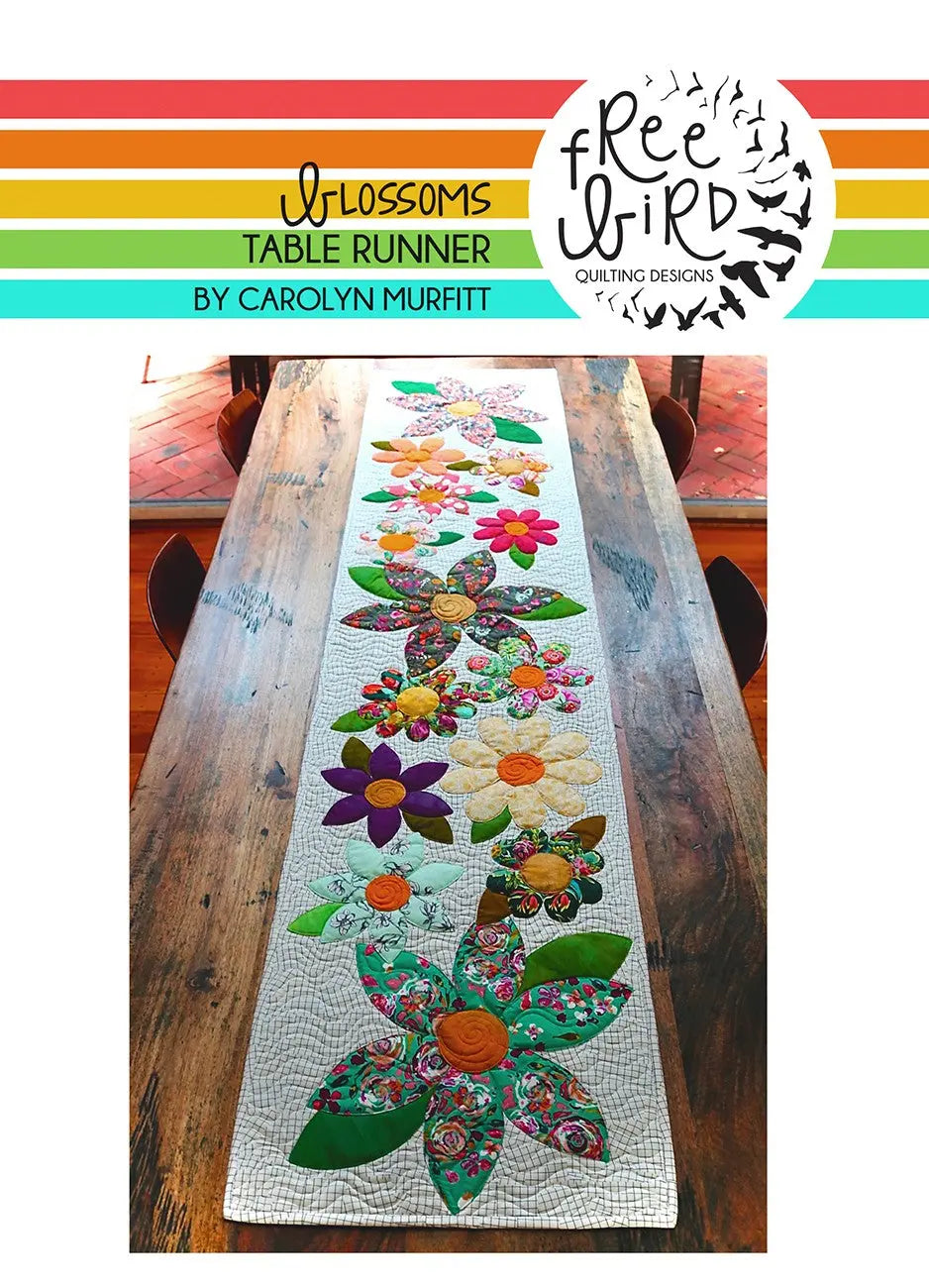 Blossoms - Table Runner - Linda's Electric Quilters