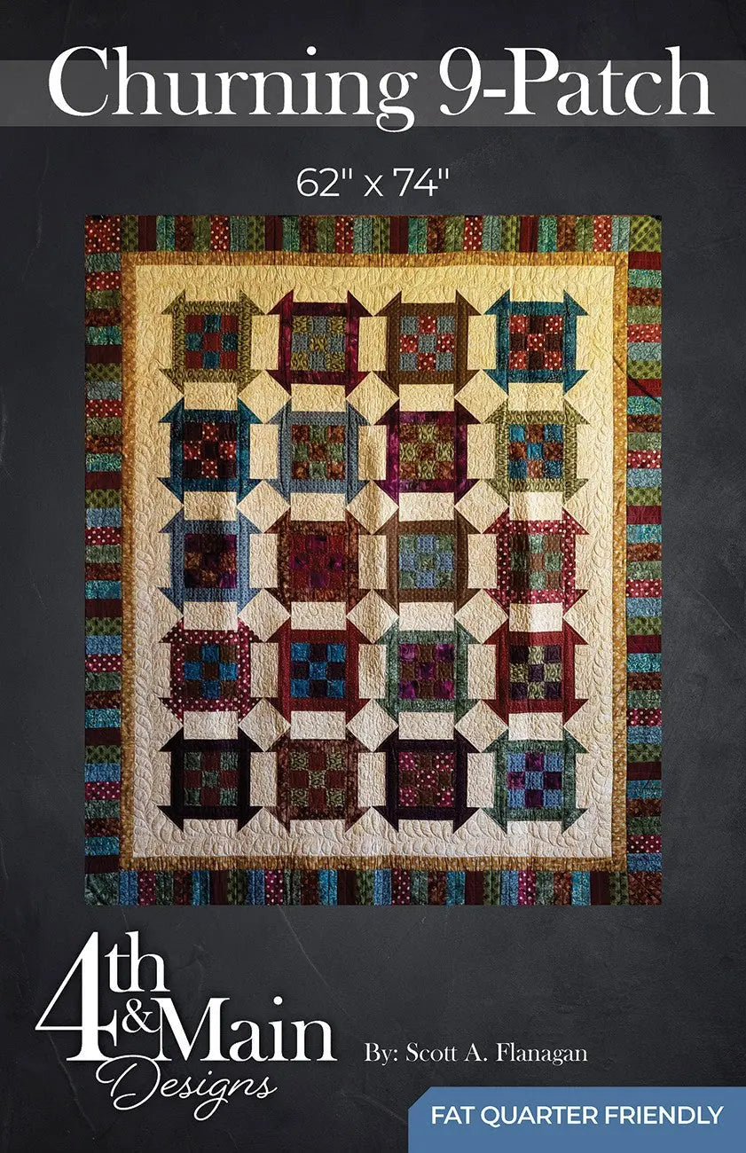 Churning 9-Patch - Linda's Electric Quilters