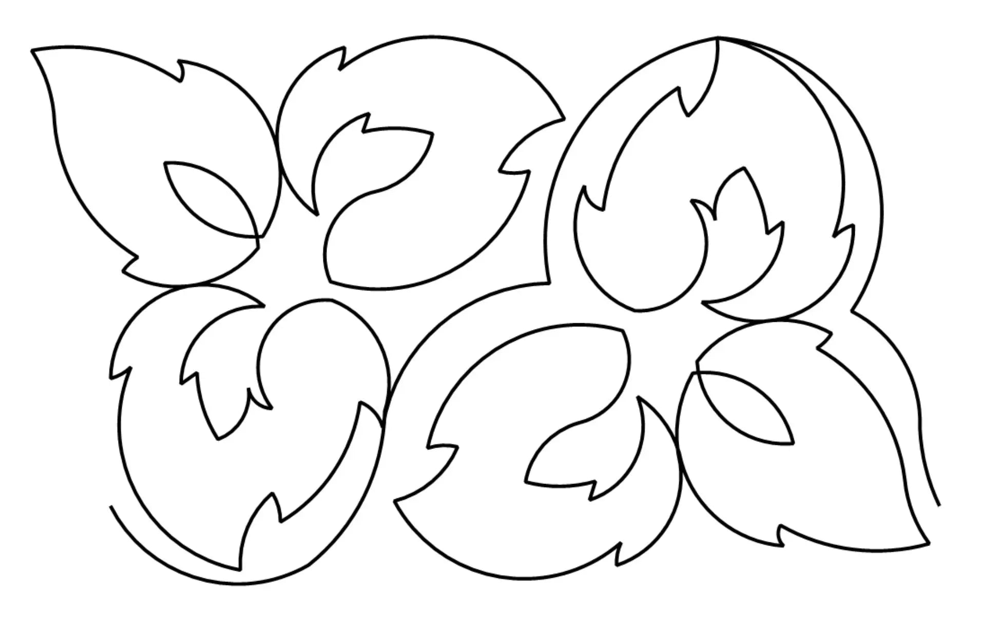 Triple Leaf E2E - Linda's Electric Quilters