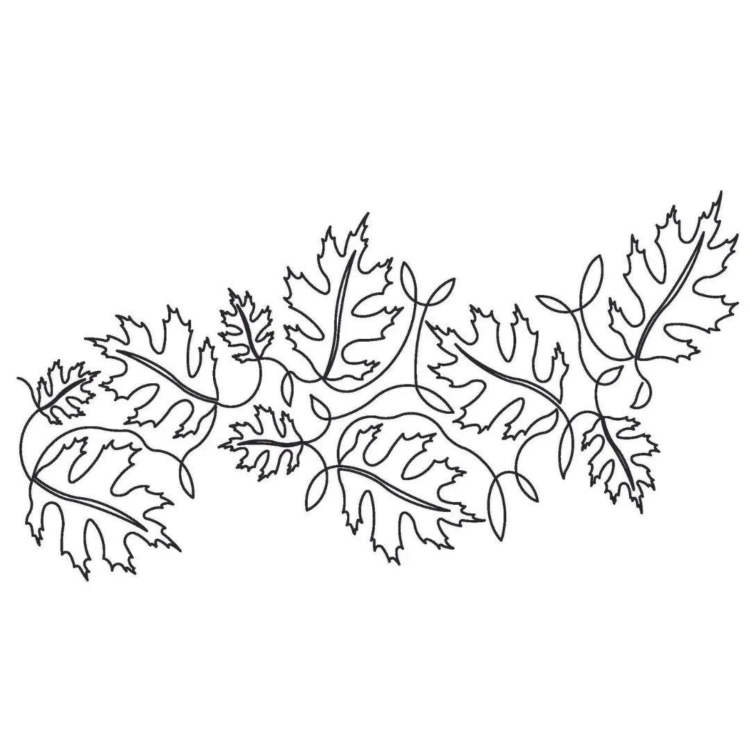 Autumn Leaves 2 Digital E2E - Linda's Electric Quilters
