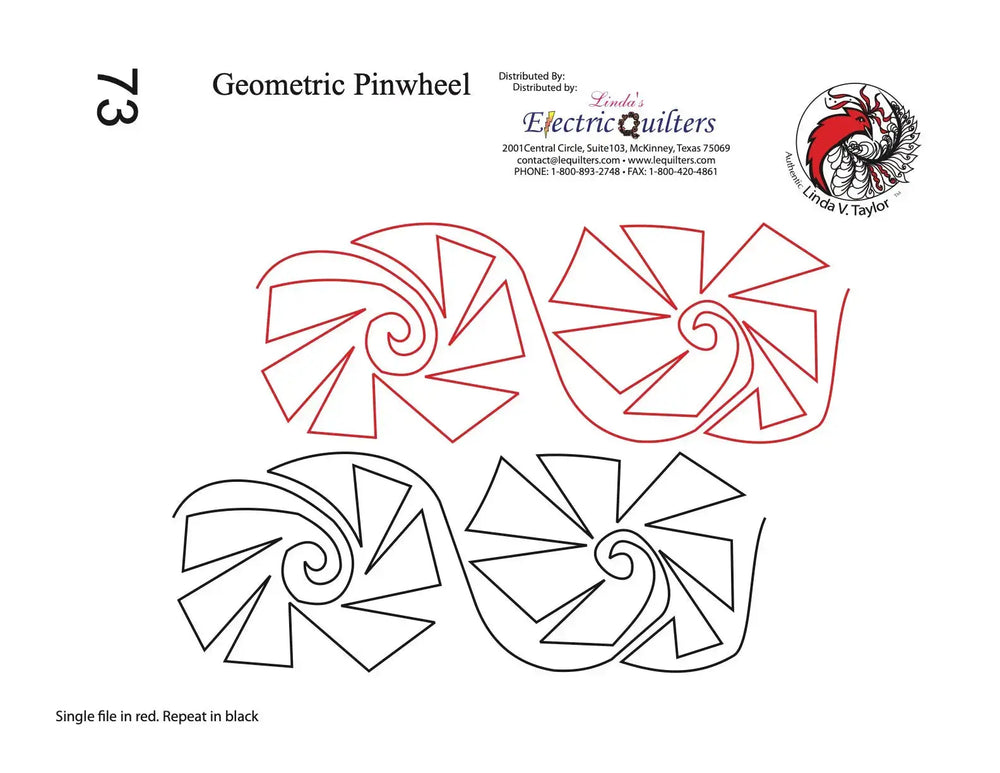 Geometric Pinwheel: Sharp Angles and Spinning Motion in an All-Over Pa