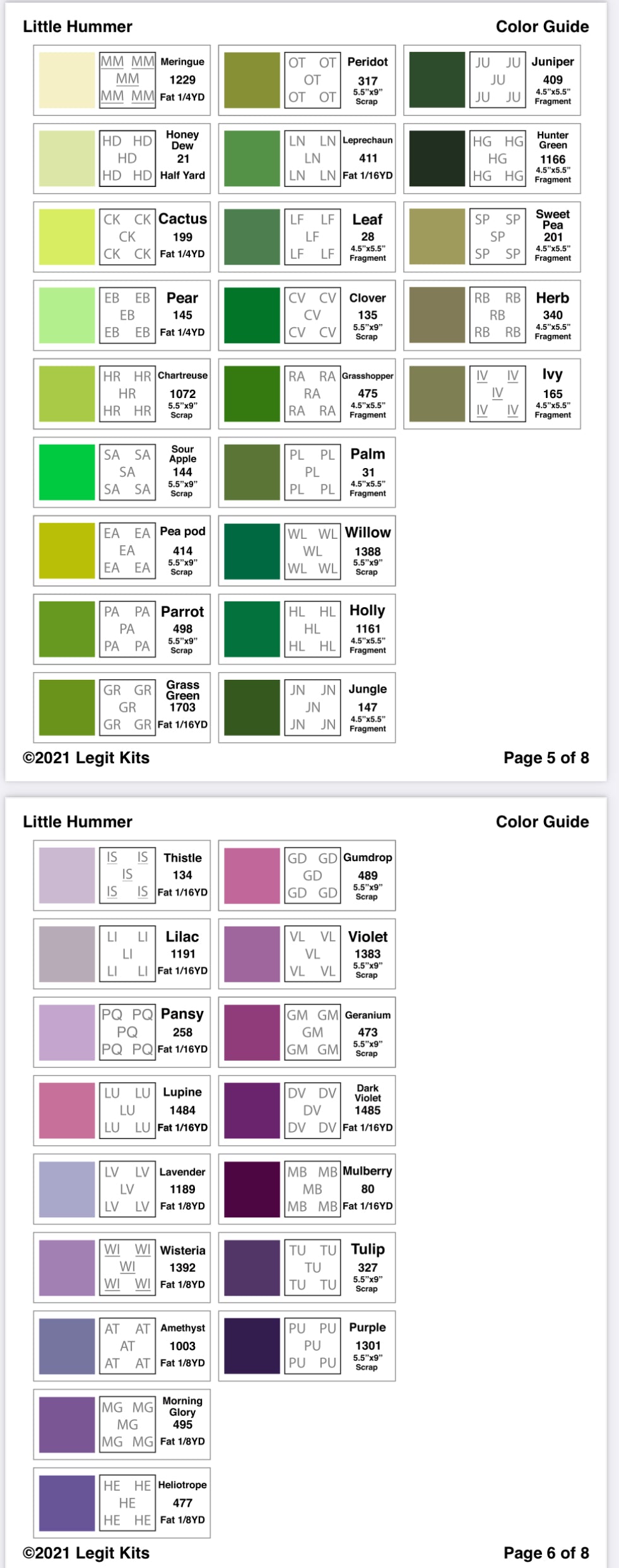 Little Hummer Pattern - Linda's Electric Quilters