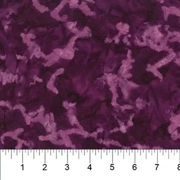 Banyan 80645-25 WATERCOLOR FLORAL SMOKEY PLUM 45" Fabric Per Yard
