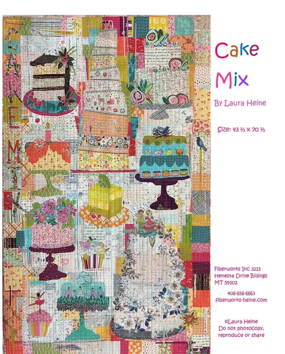 Cake Mix Collage - Linda's Electric Quilters