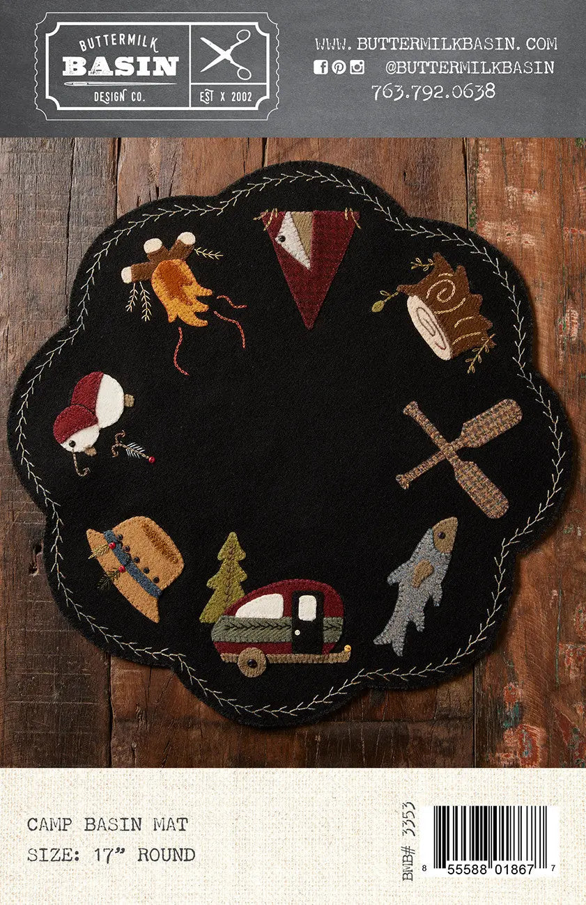 Camp Basin Mat - Linda's Electric Quilters