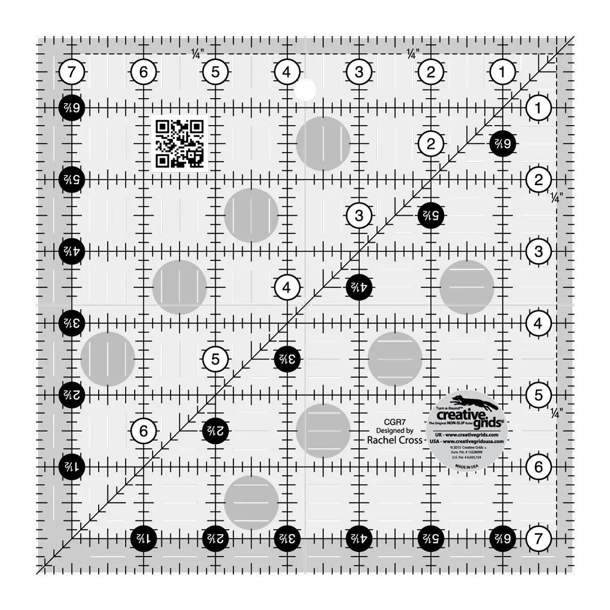 Creative Grids Quilt Ruler 7-1/2in Square - Linda's Electric Quilters