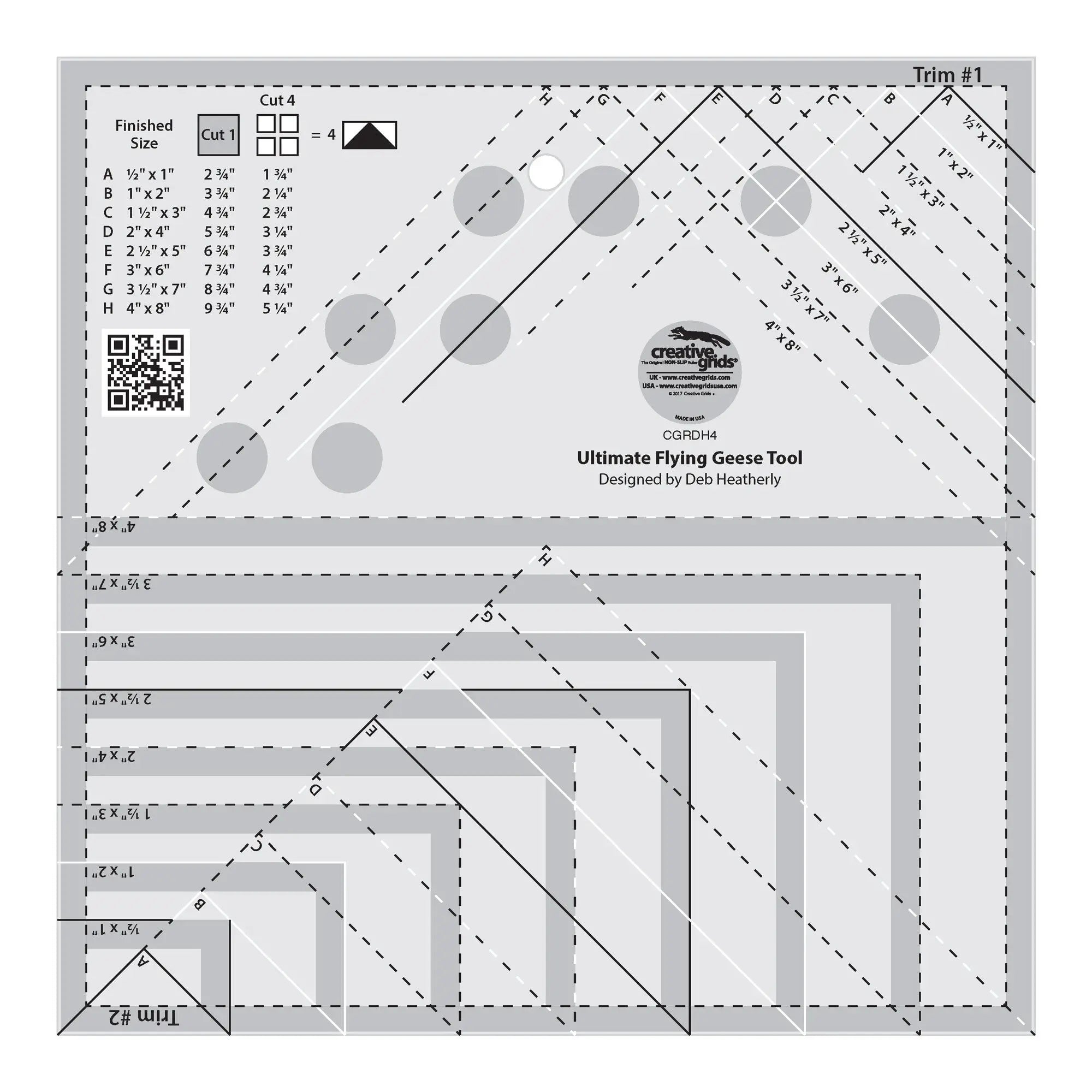 Creative Grids Ultimate Flying Geese Tool - Linda's Electric Quilters