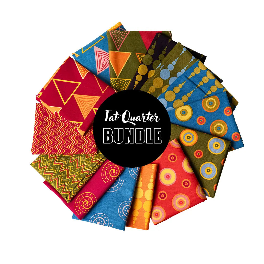 Creativity Roars Fat Quarter Bundle - Set of 14 - Linda's Electric