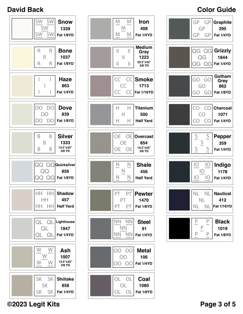 David Back Pattern - Linda's Electric Quilters