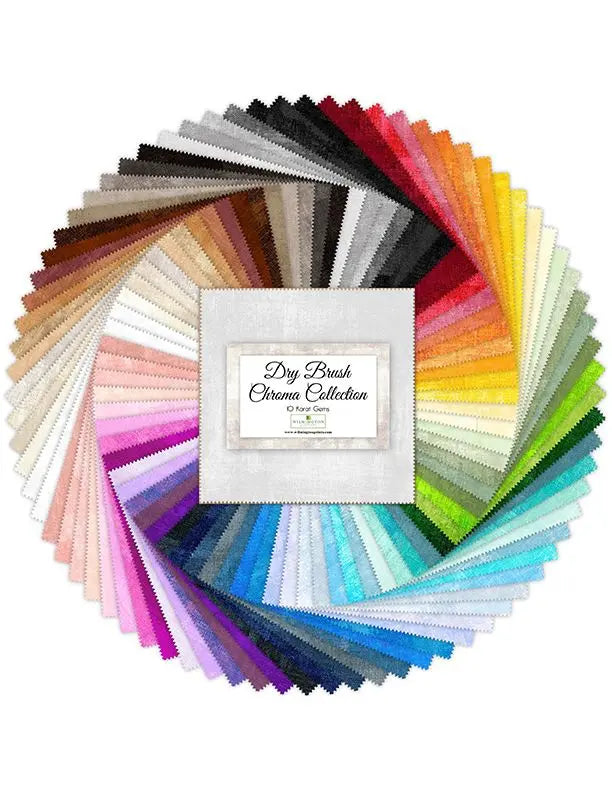 Dry Brush Chroma - 10 Karat Gems - Layer Cake - Linda's Electric