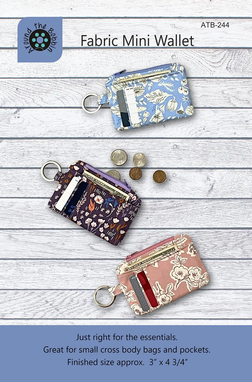 Fabric Mini Wallet - Linda's Electric Quilters