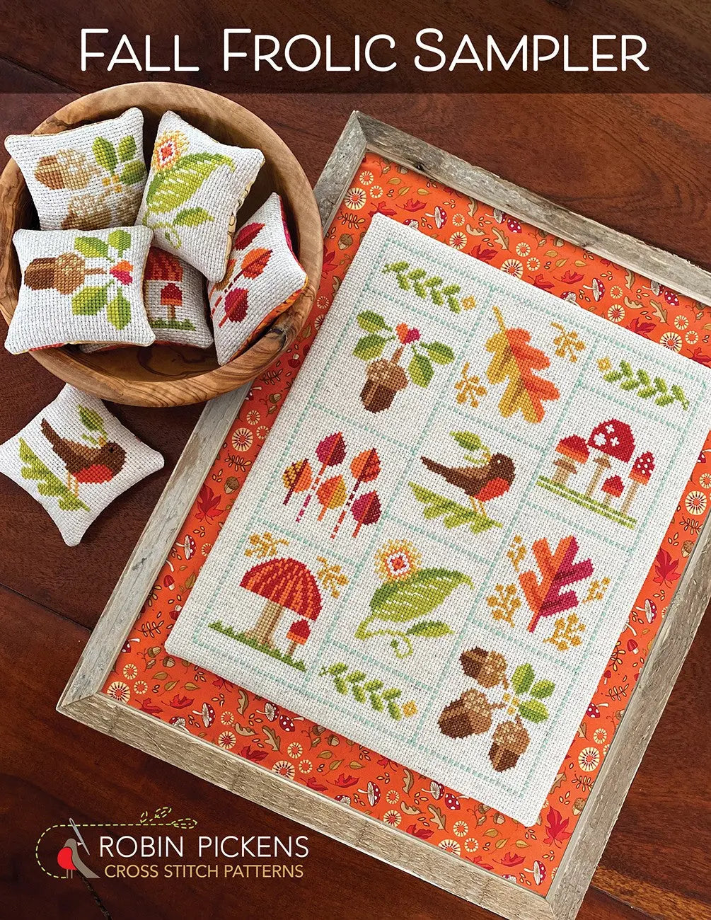 Fall Frolic Sampler Cross Stitch Pattern - Linda's Electric Quilters