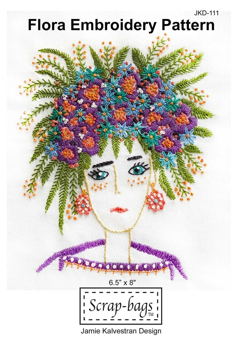 Flora Embroidery Pattern - Linda's Electric Quilters