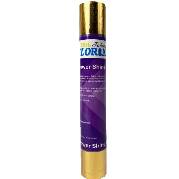 Floriani Power Shine Foil - 9" x 12" - Gold - Linda's Electric
