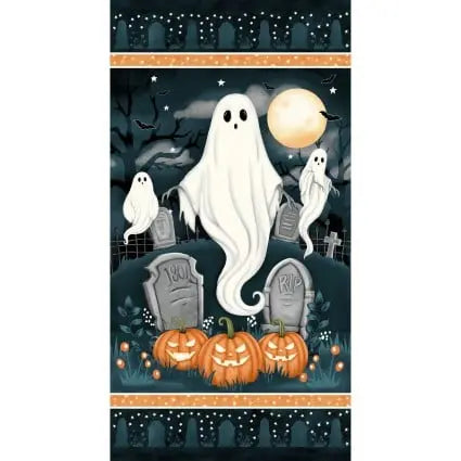 Ghosts in the Graveyard Ghost - Panel - Linda's Electric Quilters