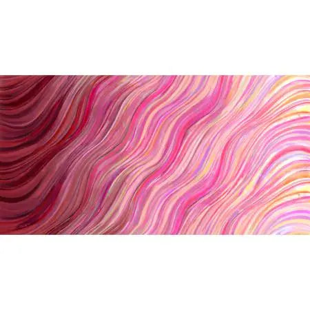 Gradients Auras Pink Garnet Waves 44"/45" Fabric Per Yard - Linda's
