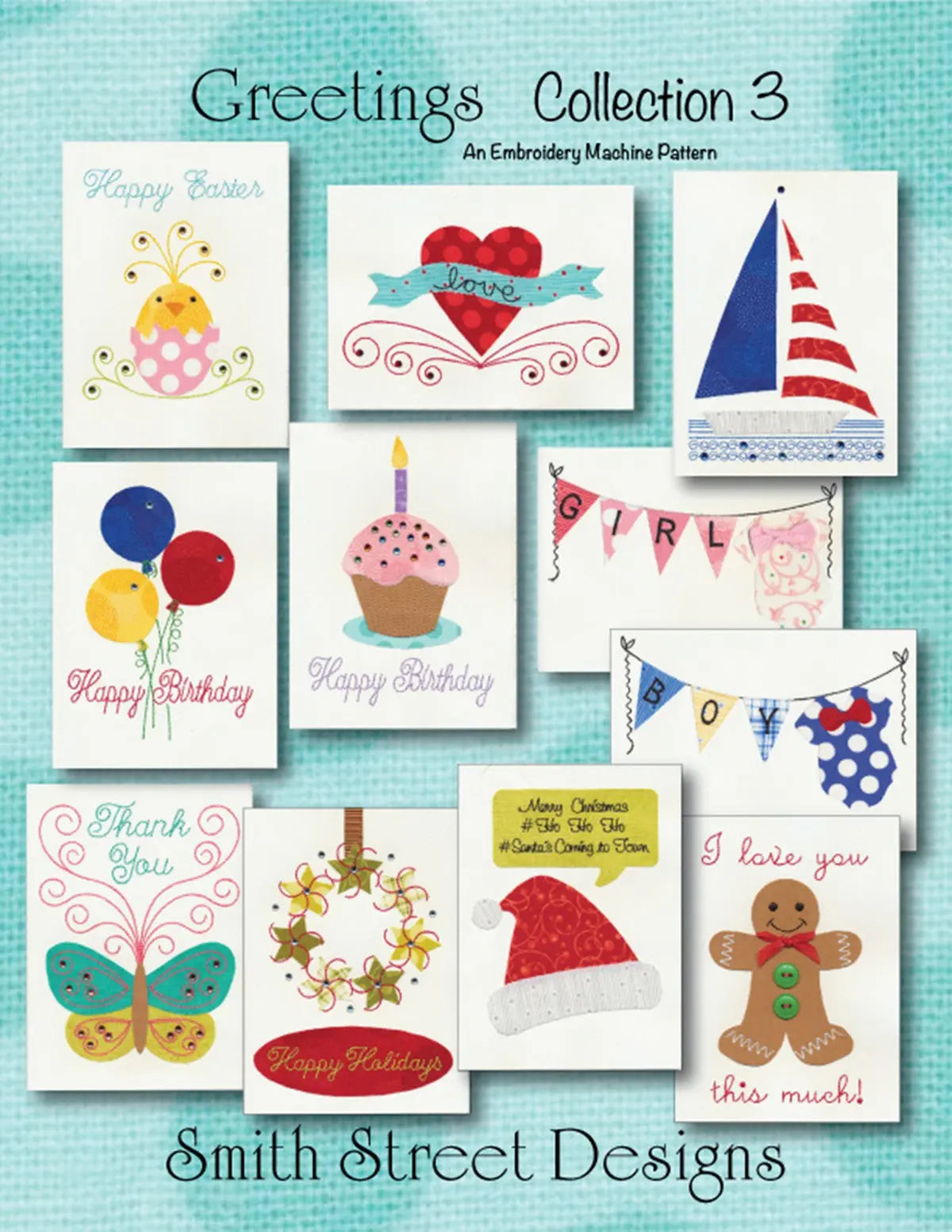 Greetings Collections 3 with CD - Linda's Electric Quilters