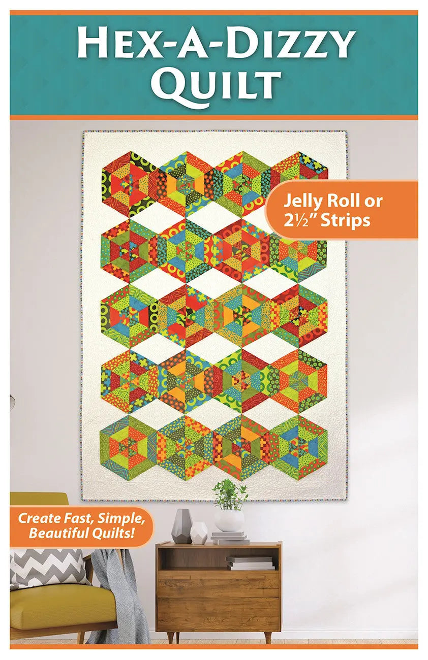 Hex-a-Dizzy Quilt Pattern Pack - Linda's Electric Quilters