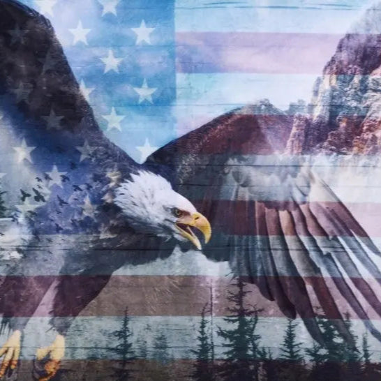 Hoffman USA Wild Digital Cuddle Americana - Panel - Linda's Electric