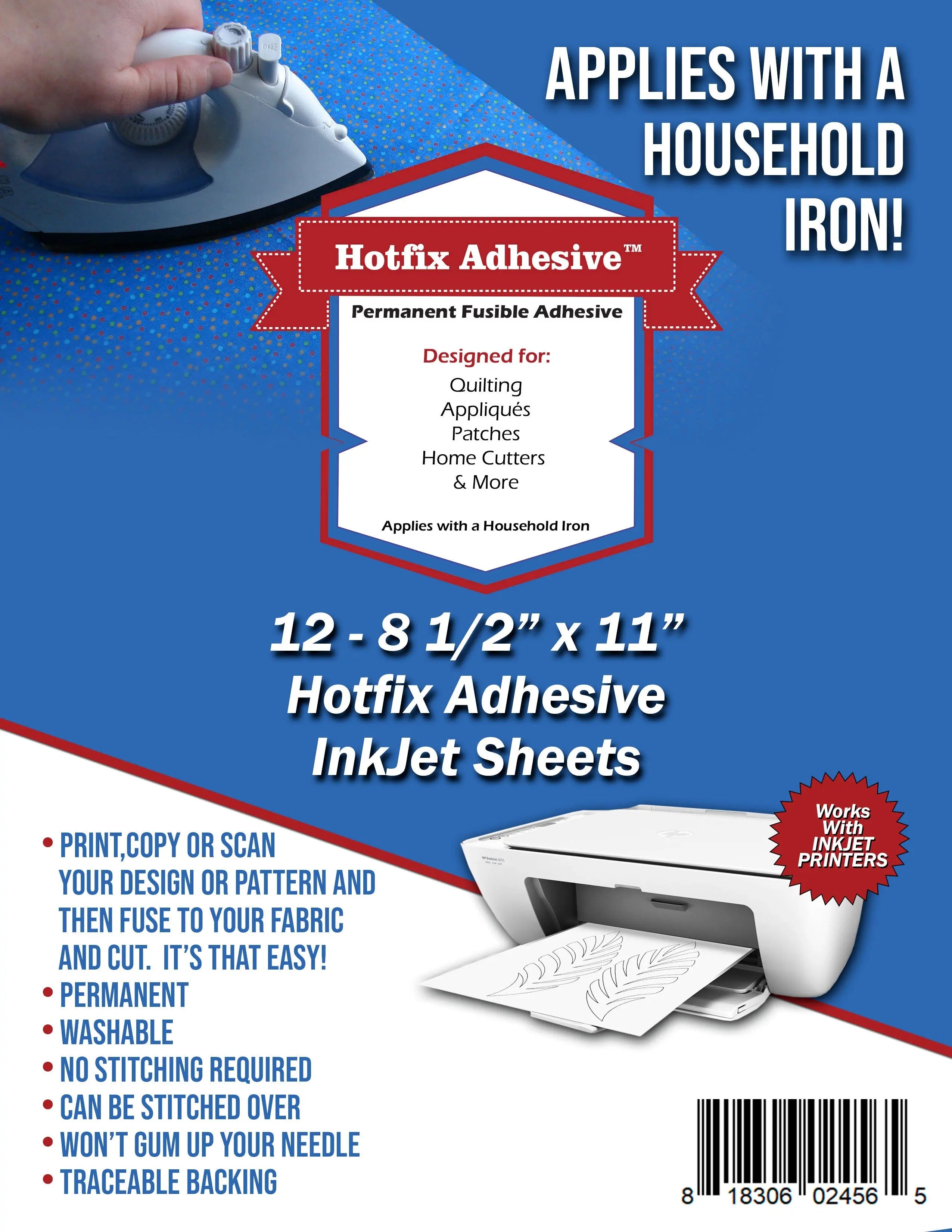Hotfix Adhesive Inkjet Sheets - Linda's Electric Quilters