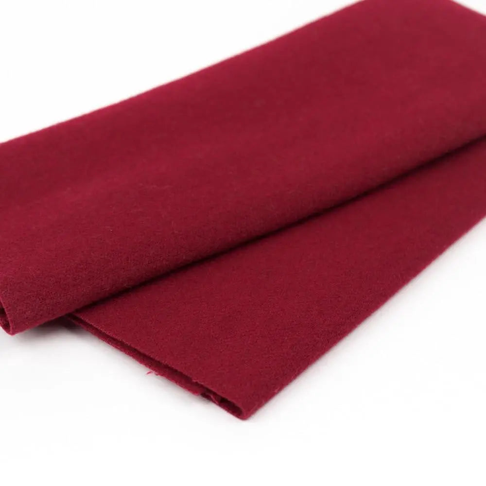 LN43 - Dark Cerise Merino Wool Fabric - Linda's Electric Quilters
