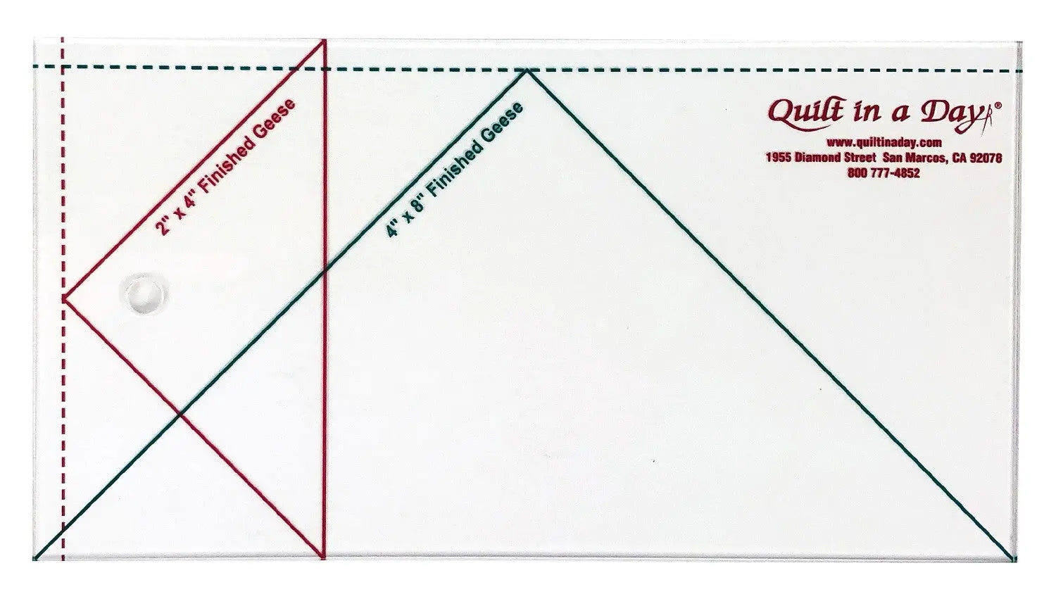 Large Flying Geese Ruler - Linda's Electric Quilters