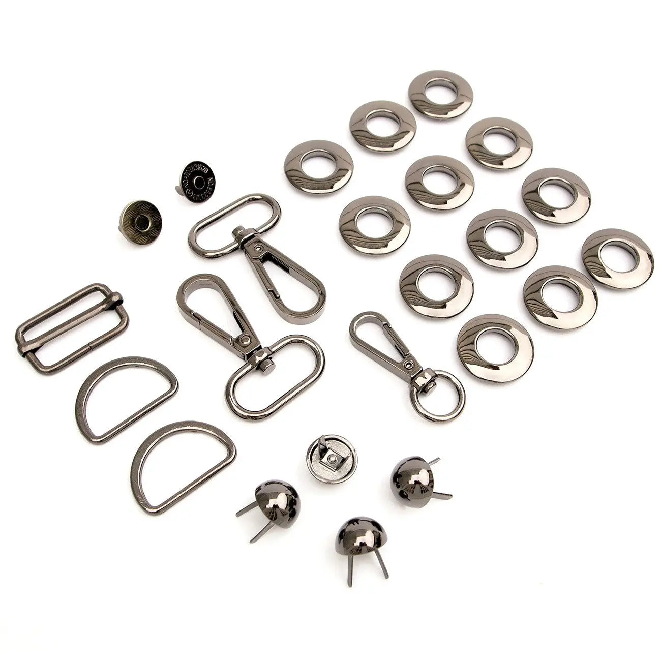 Magnolia Drawstring Bucket Bag Hardware Kit Gunmetal - Linda's