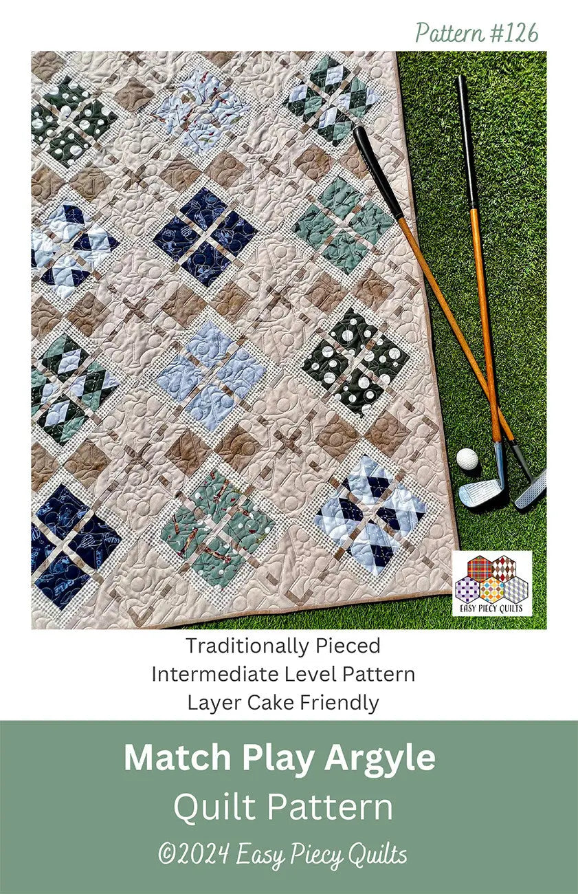 Match Play Argyle Quilt Pattern - Linda's Electric Quilters