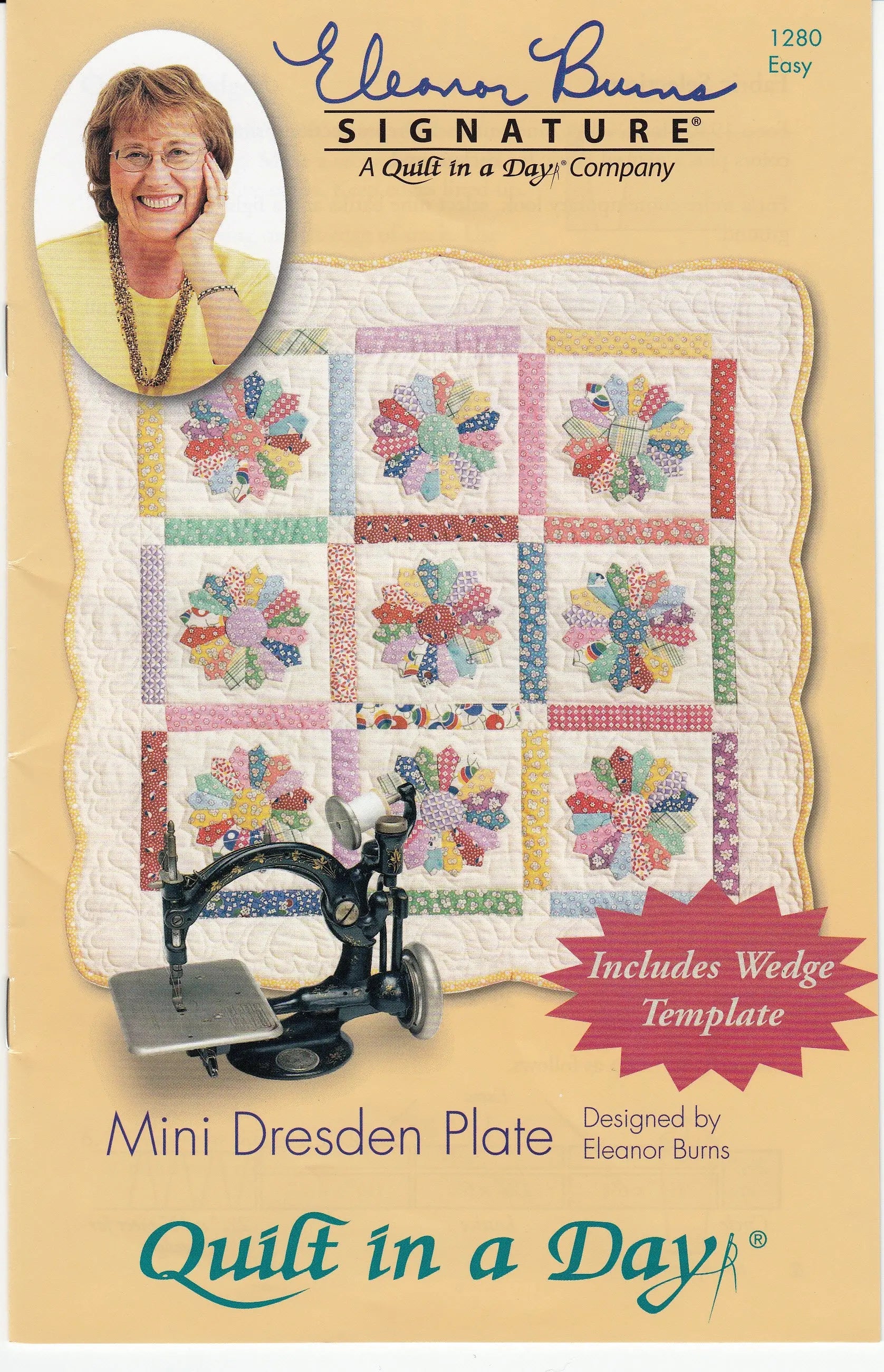 Mini Dresden Plate with Template - Linda's Electric Quilters