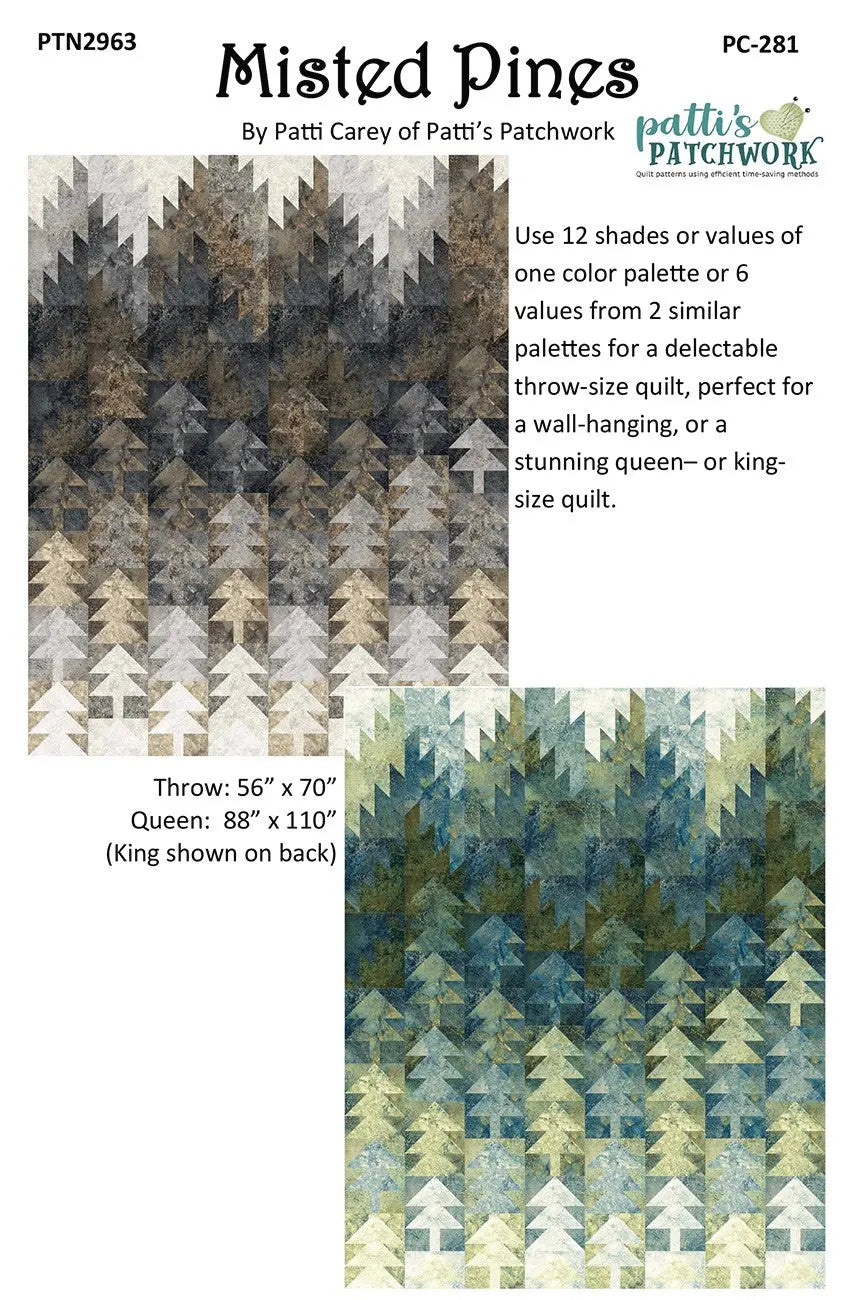 Misted Pines Quilt Pattern - Linda's Electric Quilters