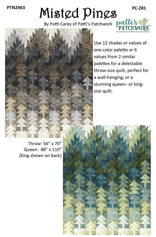 Misted Pines Quilt Pattern - Linda's Electric Quilters