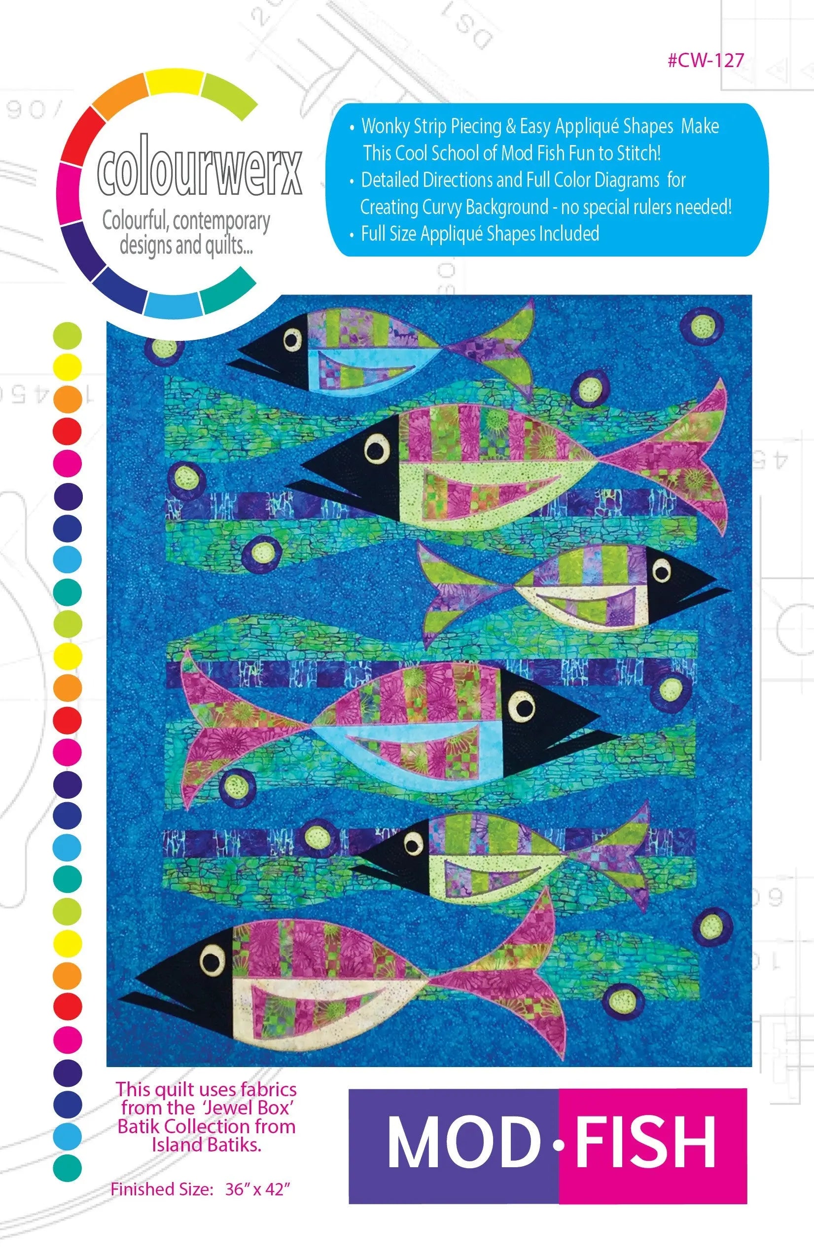 Mod Fish - Linda's Electric Quilters