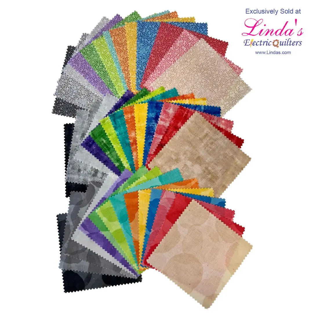 Multi Color Tonal Trios Blocks - Linda's Electric Quilters