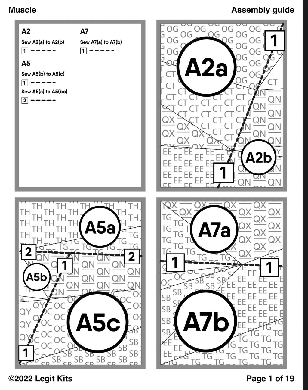 Muscle Pattern - Linda's Electric Quilters