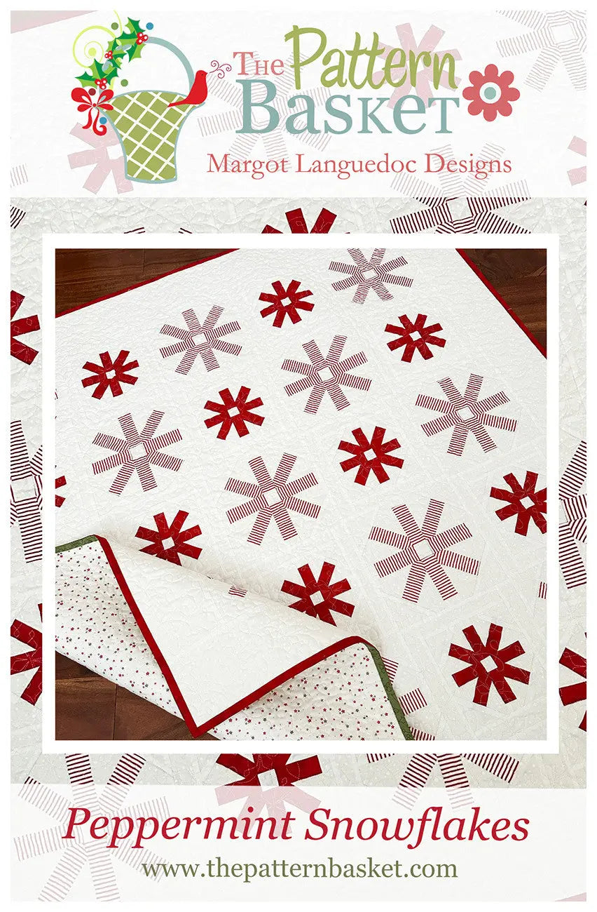 Peppermint Snowflakes - Linda's Electric Quilters