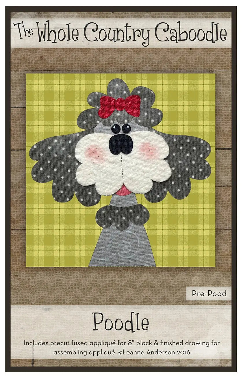 Poodle Precut Applique - Linda's Electric Quilters