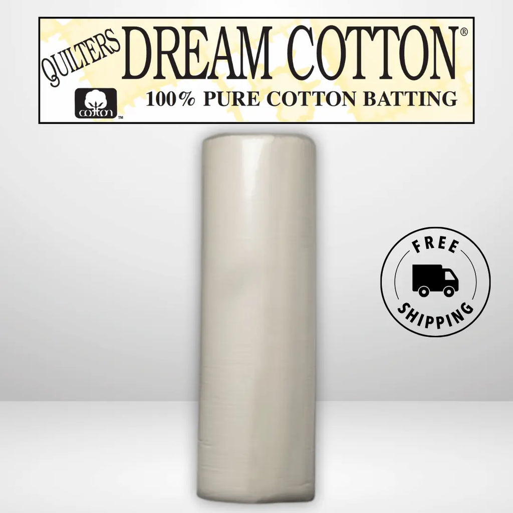 Quilters Dream Supreme Natural Cotton Batting Queen Roll - 93" x 30
