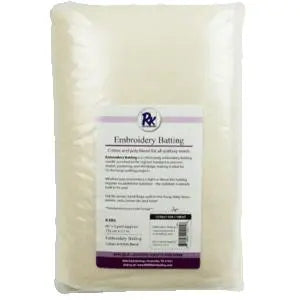 RNK Embroidery Batting 60" x 1 yard - Linda's Electric Quilters
