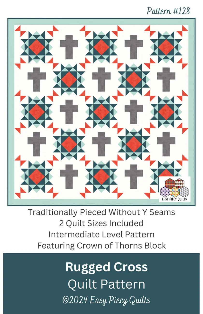 Rugged Cross Quilt Pattern - Linda's Electric Quilters
