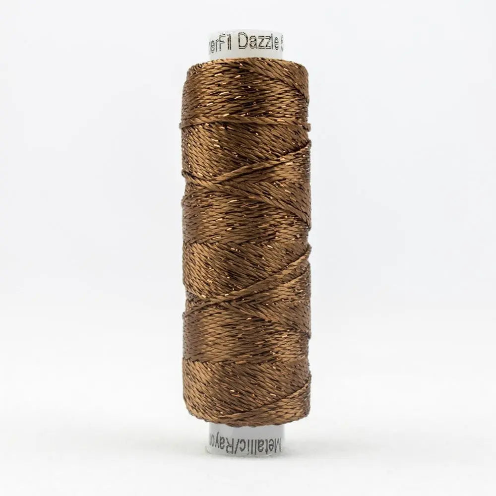 SSDZ7110 - Dazzle™ 8wt Rayon Ginger Bread Thread - Linda's Electric