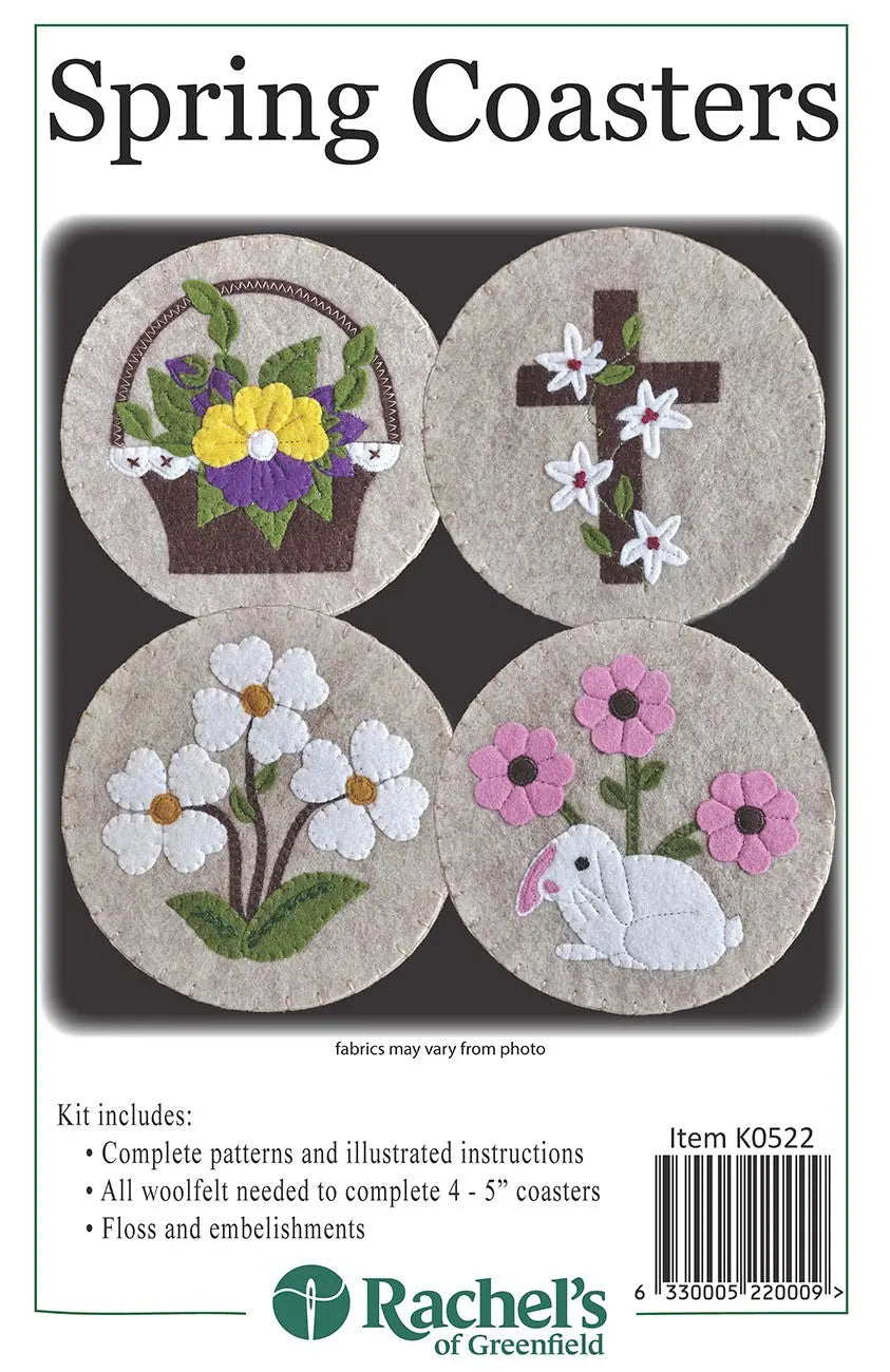 Spring Coaster Kits - Linda's Electric Quilters