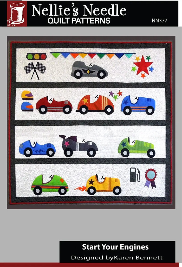 Start Your Engines Quilt Pattern - Linda's Electric Quilters