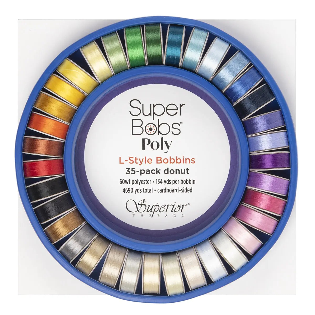 Super Bobs Poly Bobbins - L Style - Linda's Electric Quilters
