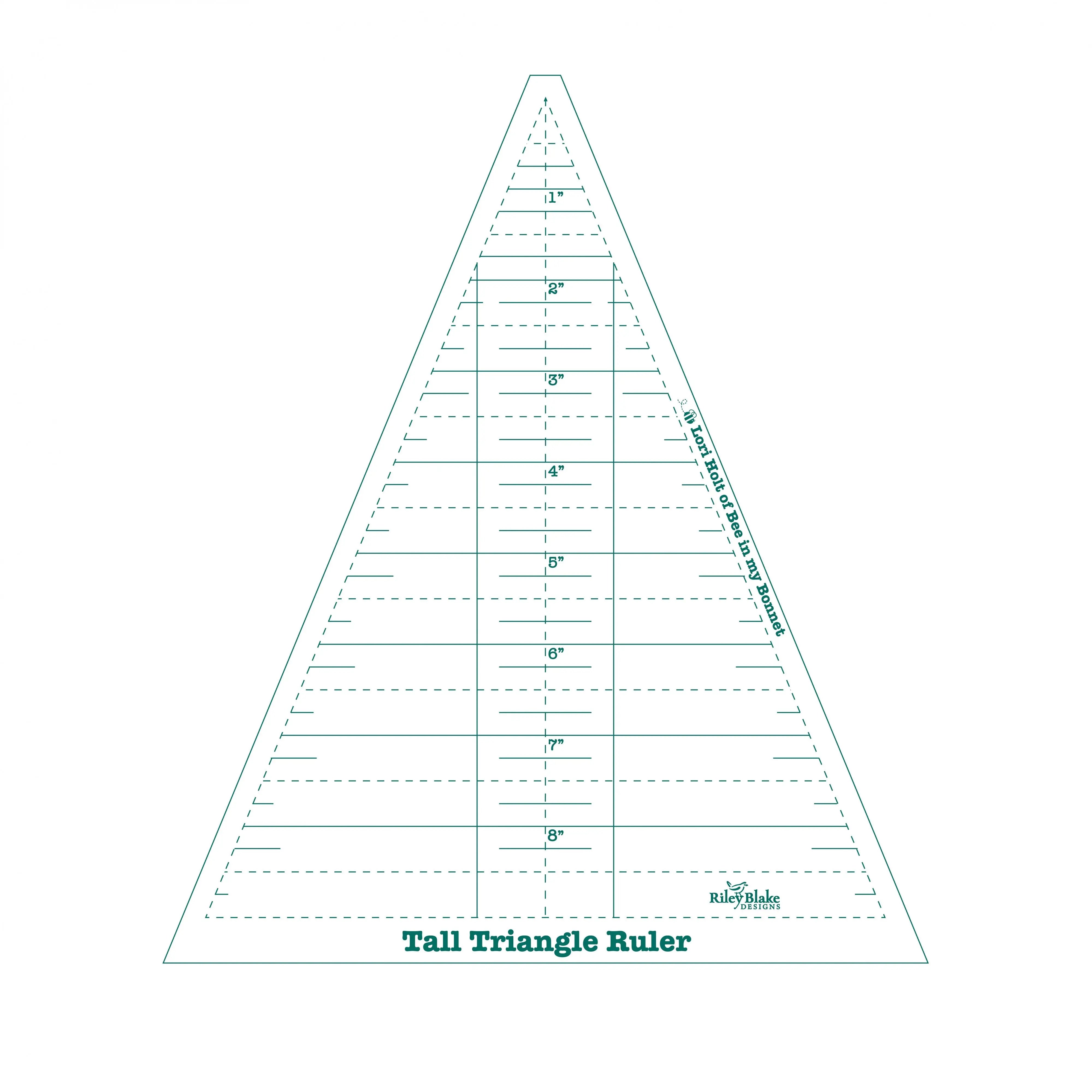 Tall Triangle Ruler - Linda's Electric Quilters