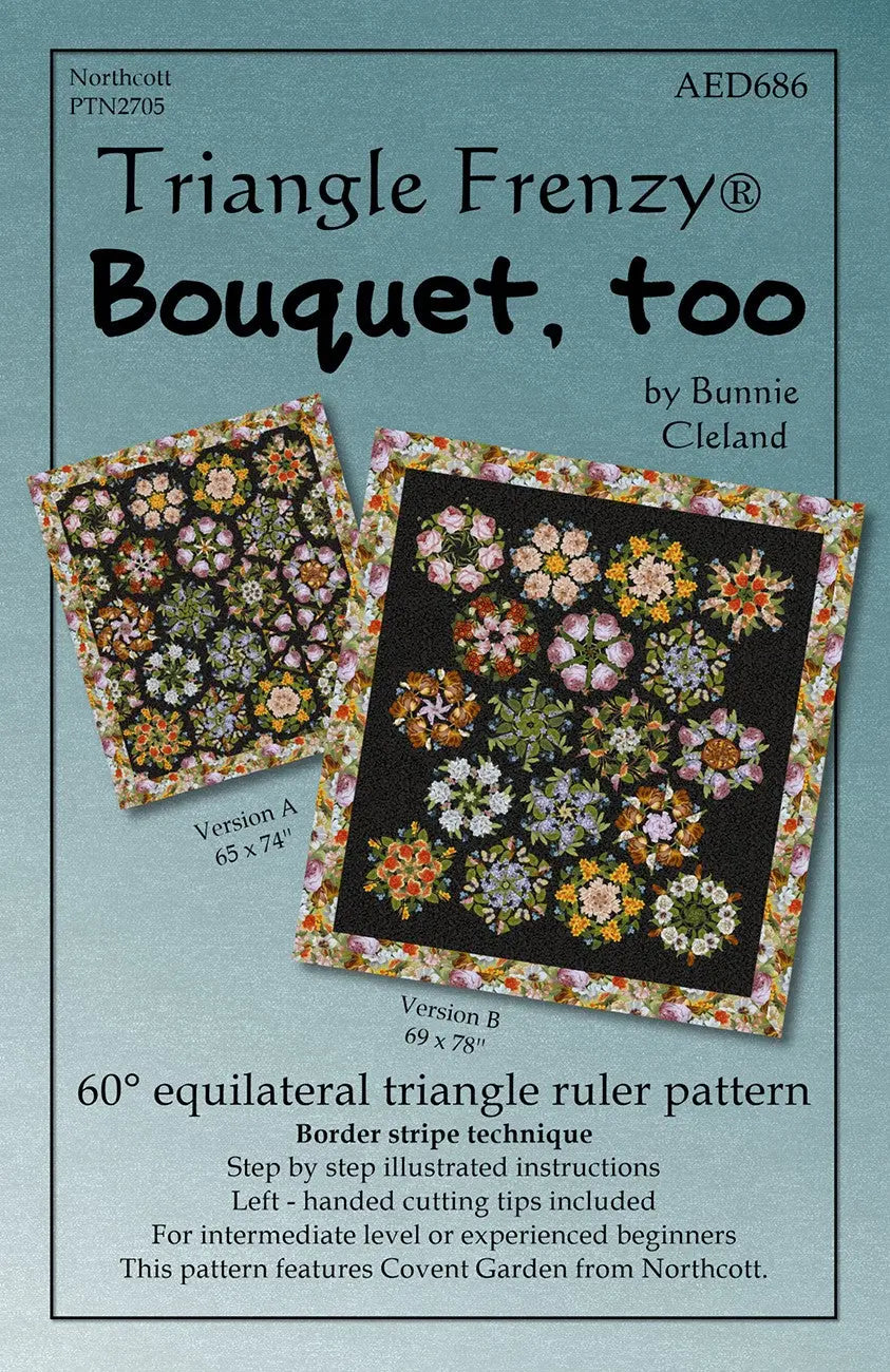 Triangle Frenzy Bouquet Too - Linda's Electric Quilters