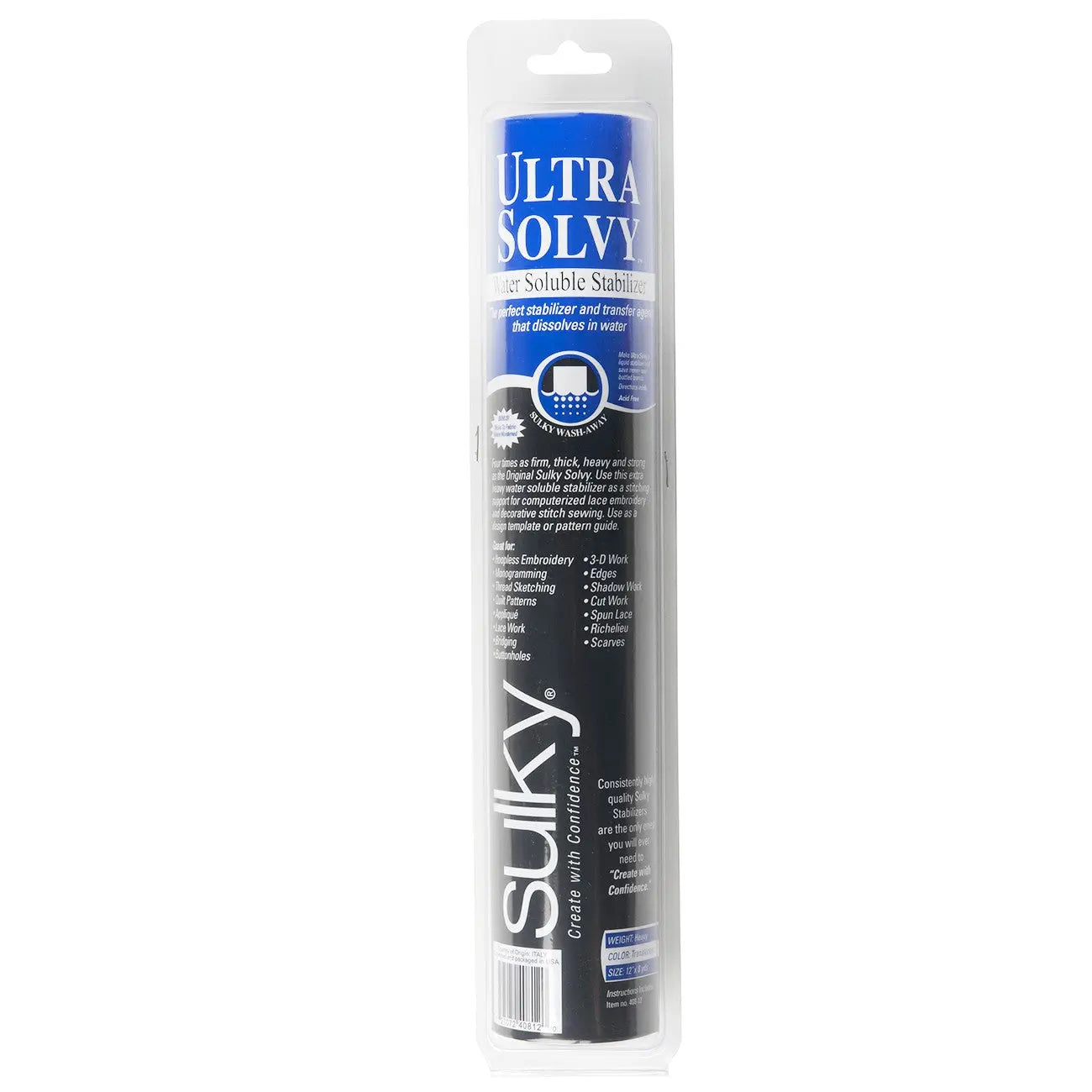 Ultra Solvy Extremely Firm & Stable Water Soluble Stabilizer 12in x 8