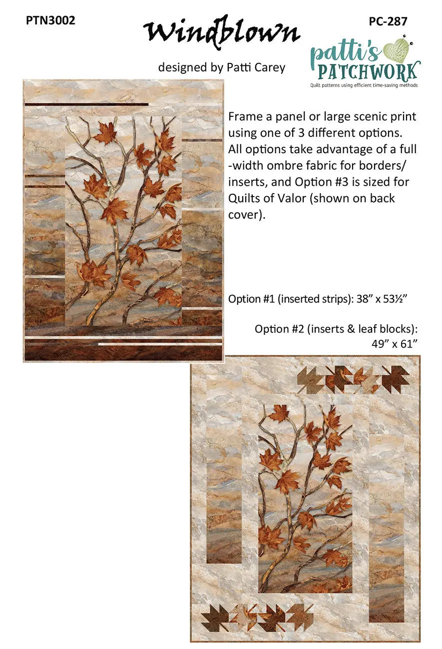 Windblown Quilt Pattern - Linda's Electric Quilters