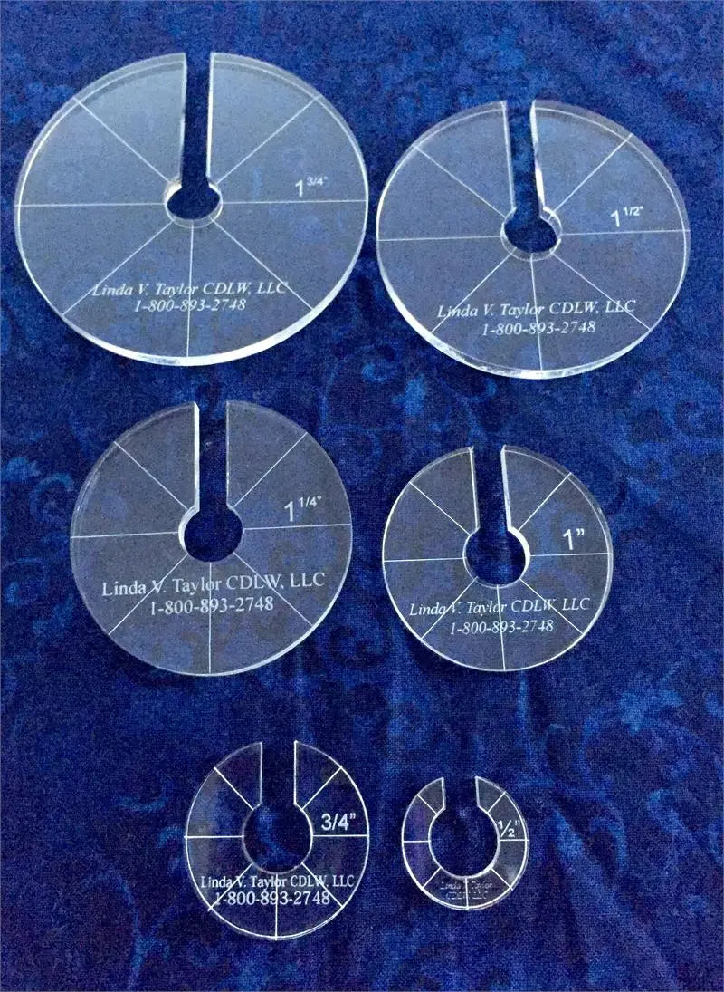 Crosshatch Circle Template Set - Linda's Electric Quilters