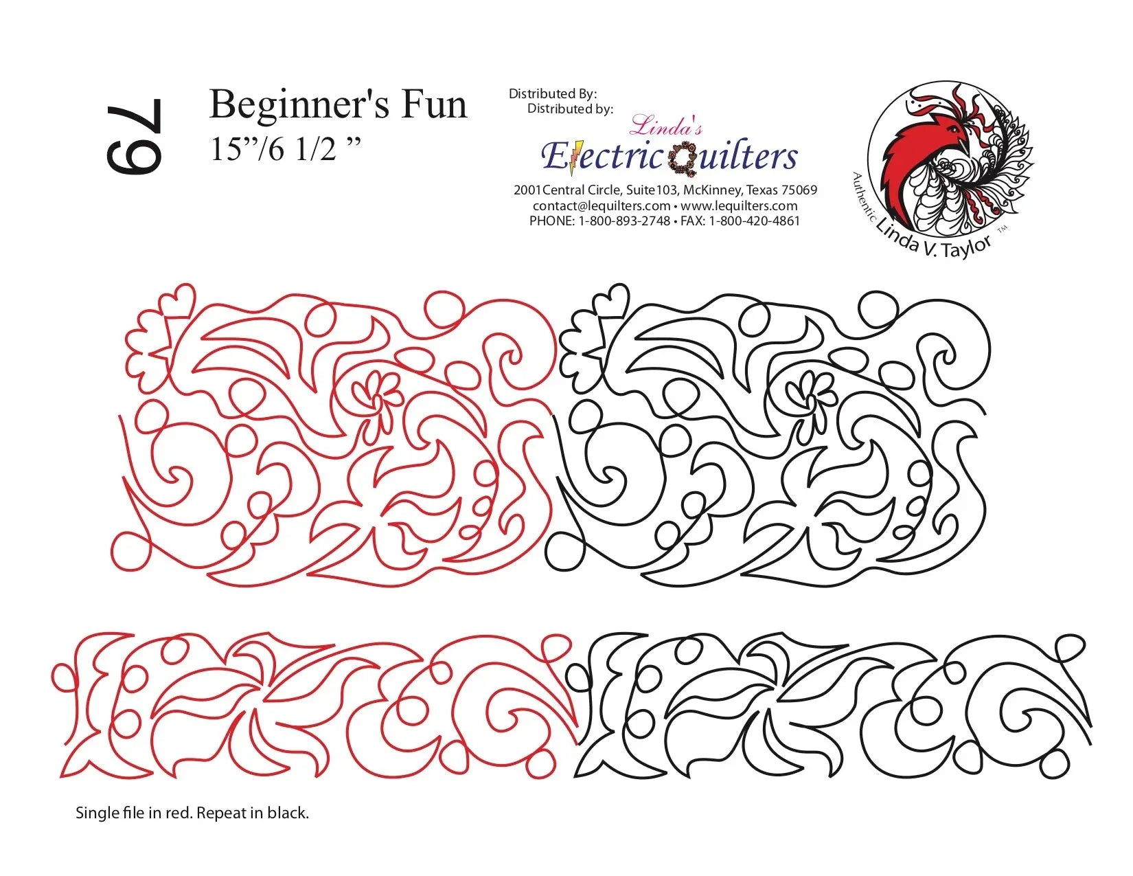 079 Beginners Fun Pantograph by Linda V. Taylor - Linda's Electric