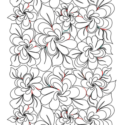 241 Feathered Rose 2 Pantograph by Linda V. Taylor - Linda's Electric